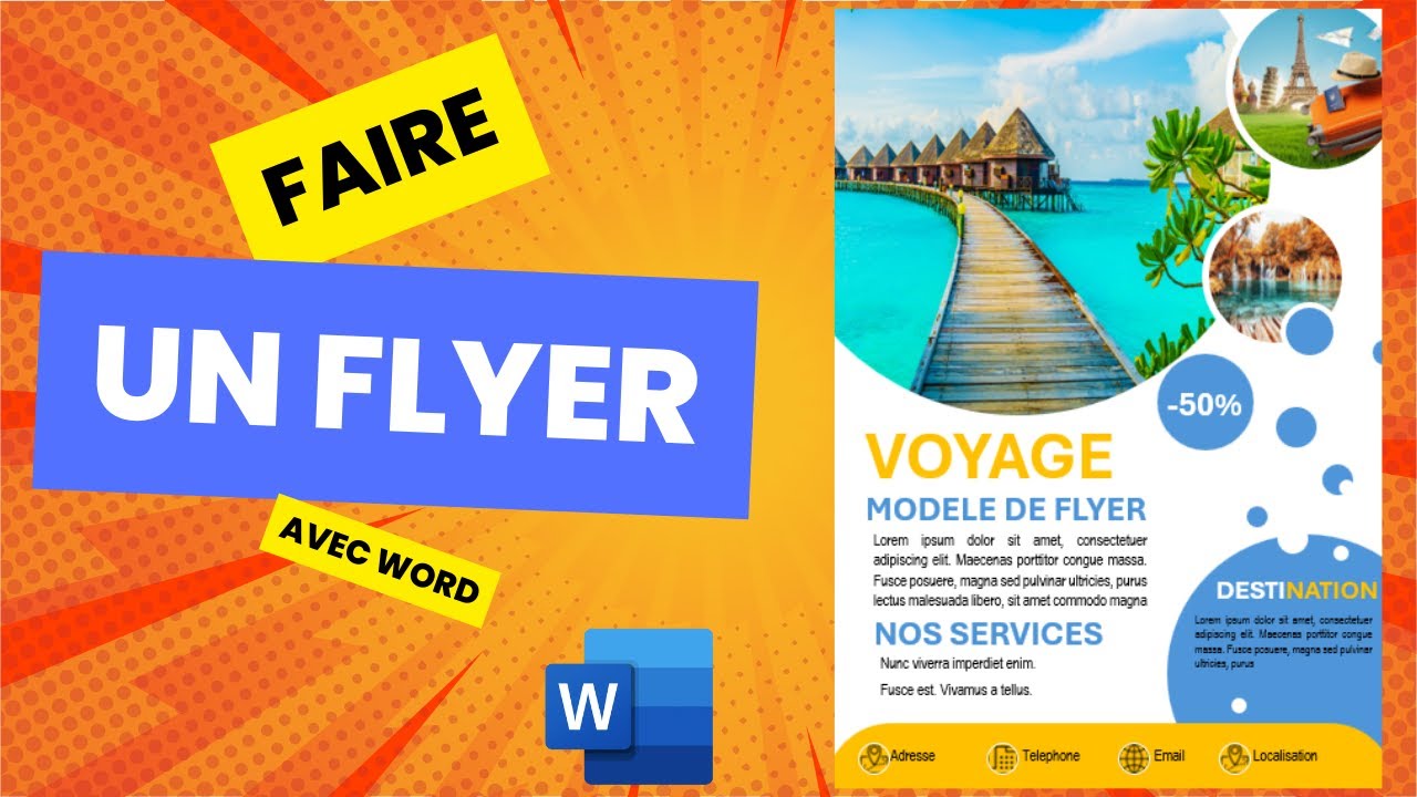 #3 Comment faire un flyer avec Word rapidement | Tutoriel: Comment ...