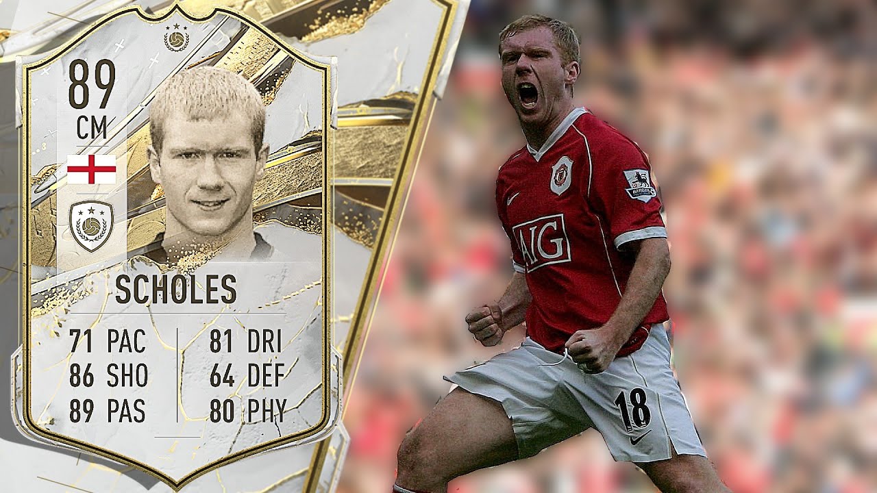 89 MID ICON SCHOLES PLAYER REVIEW FIFA 23 - YouTube