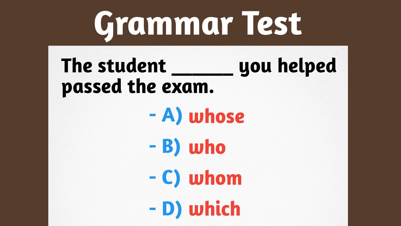 RELATIVE PRONOUNS : Who, Where , Whom, That, Which, | Grammar Quiz ...