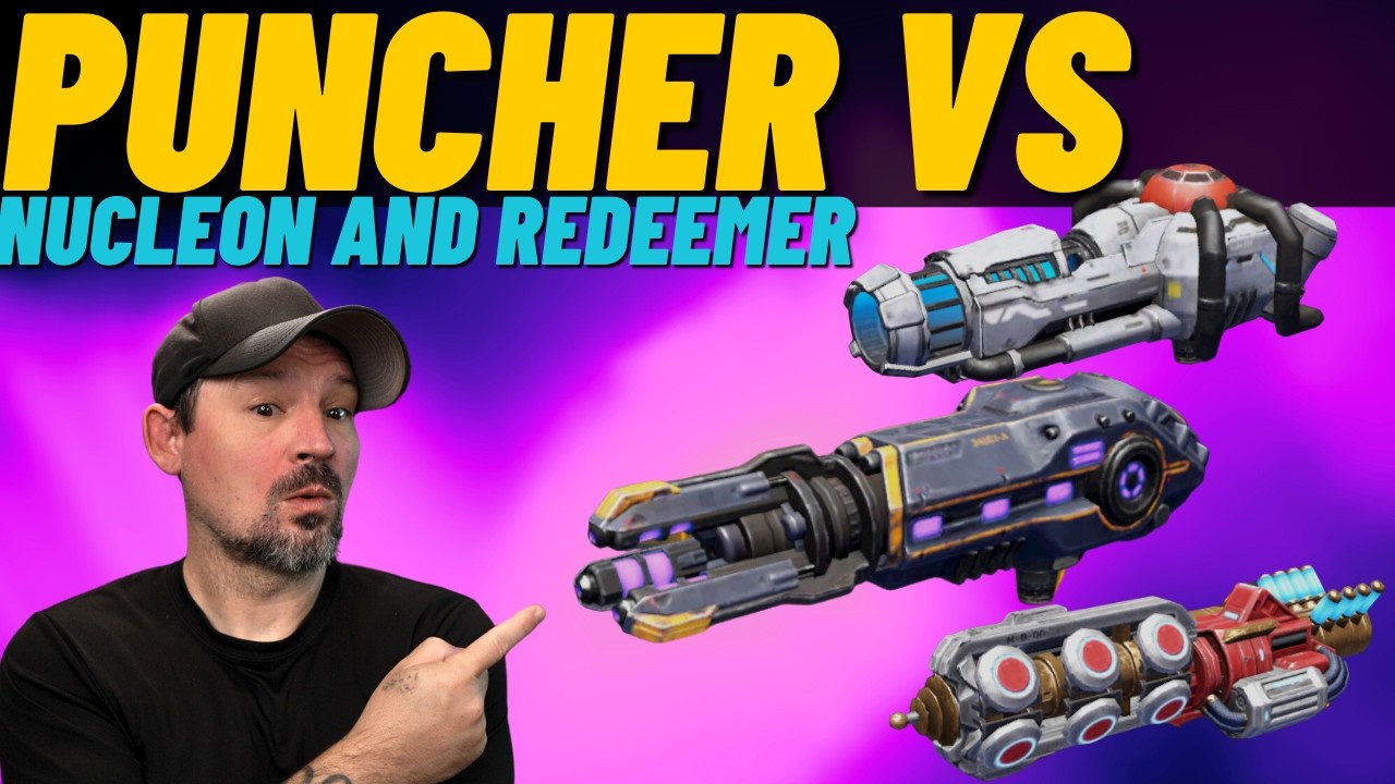 War Robots Puncher vs Nucleon vs Redeemer Weapon Comparison - YouTube