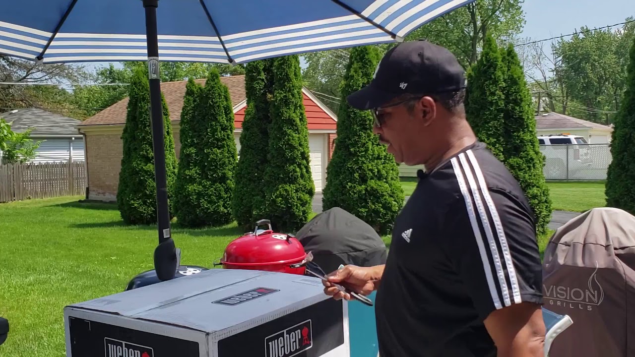 Weber Master Touch GBS Spring Green CA Part 1 - YouTube