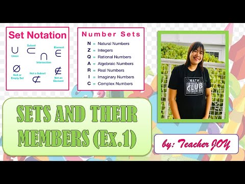 SETS AND THEIR MEMBERS Examples - YouTube