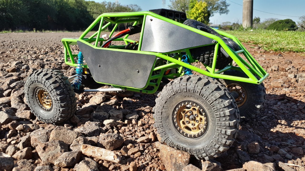 UPDATED RC Ultra4 KOH Aluminium Chassis 1.9"s TSL Super Swamper - YouTube