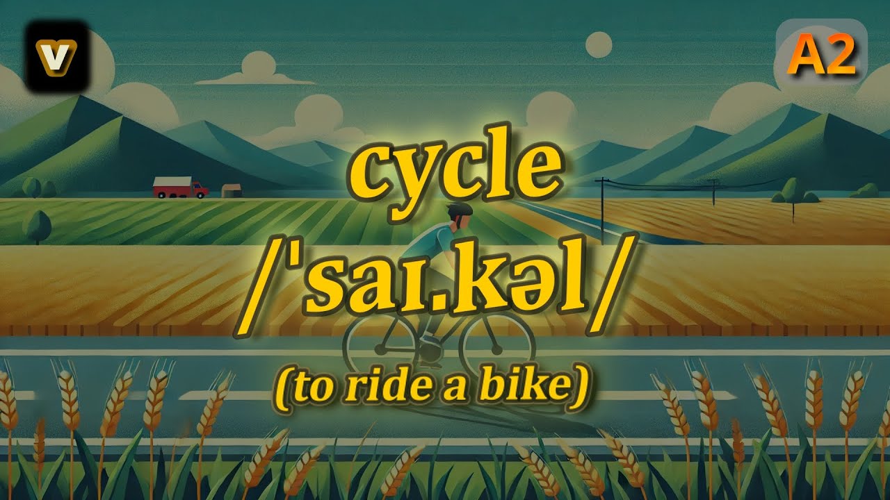 [v] Cycle meaning (to ride a bike) with 5 examples - YouTube