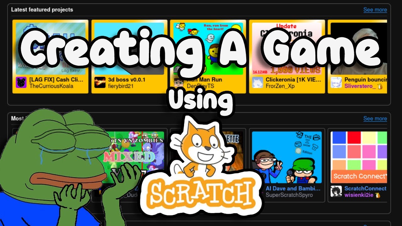 Creating A Game on SCRATCH For the First Time - YouTube