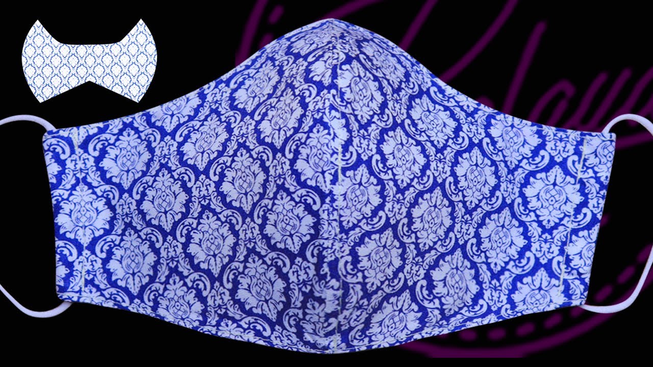 Very Easy Pattern Face Mask | Face Mask Sewing Tutorial | Mascarilla ...