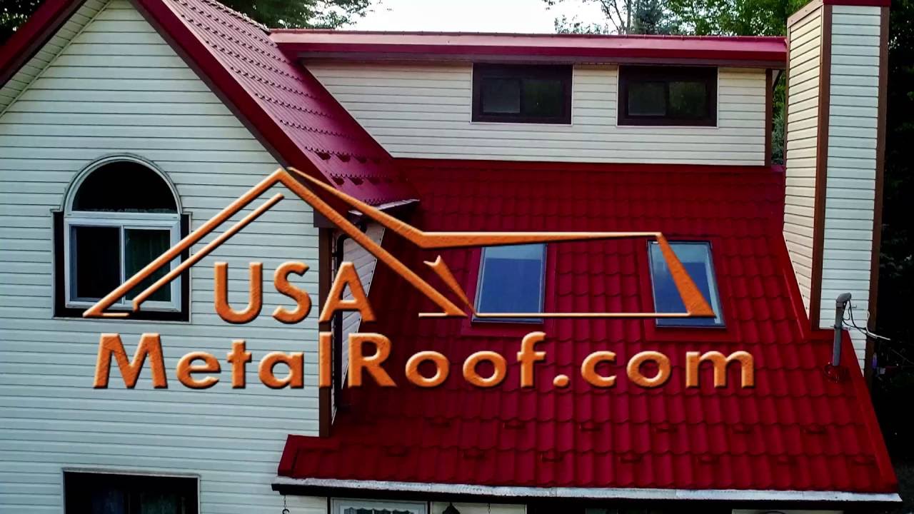 Metal Roof Colonial Red Spphire - YouTube