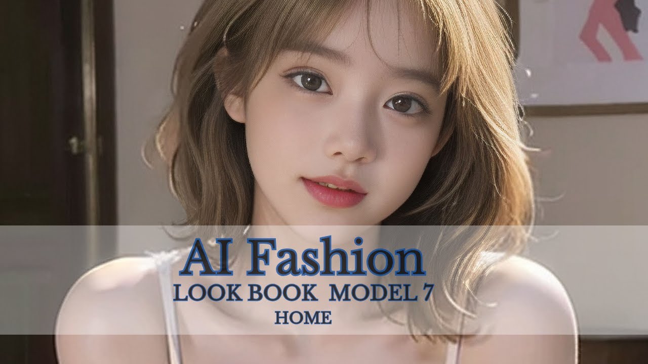 [4K] AI Fashion Look Book Model 7 [Home] - YouTube