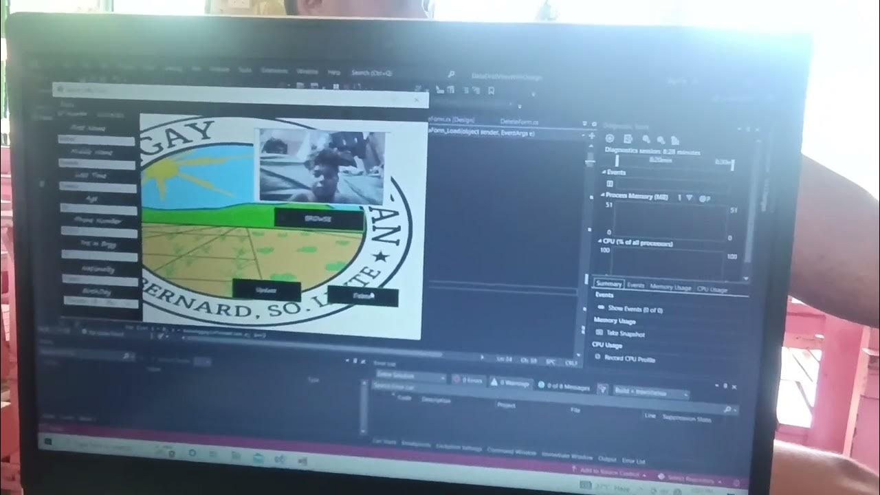 Baranggay information management system (Final project For programming 2) - YouTube