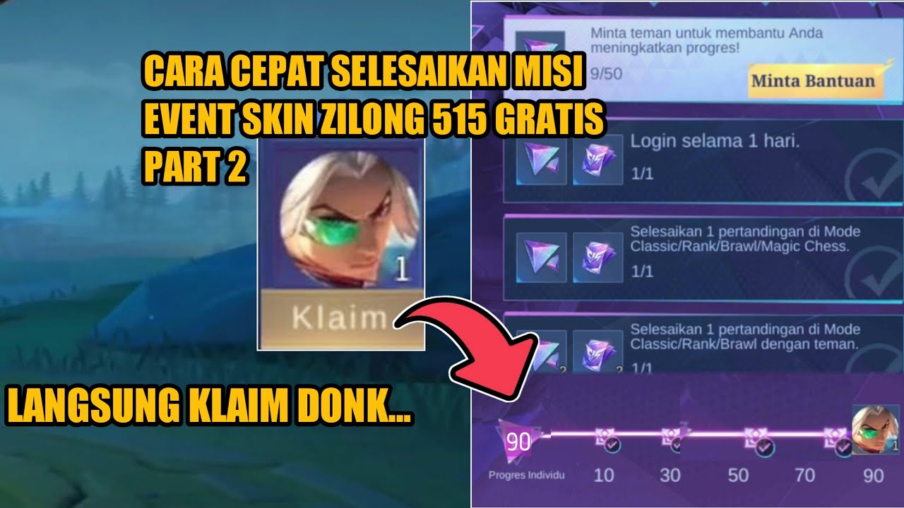 Cara Cepat Selesaikan Misi Event Skin Zilong 515 Storm Rider Gratis ...