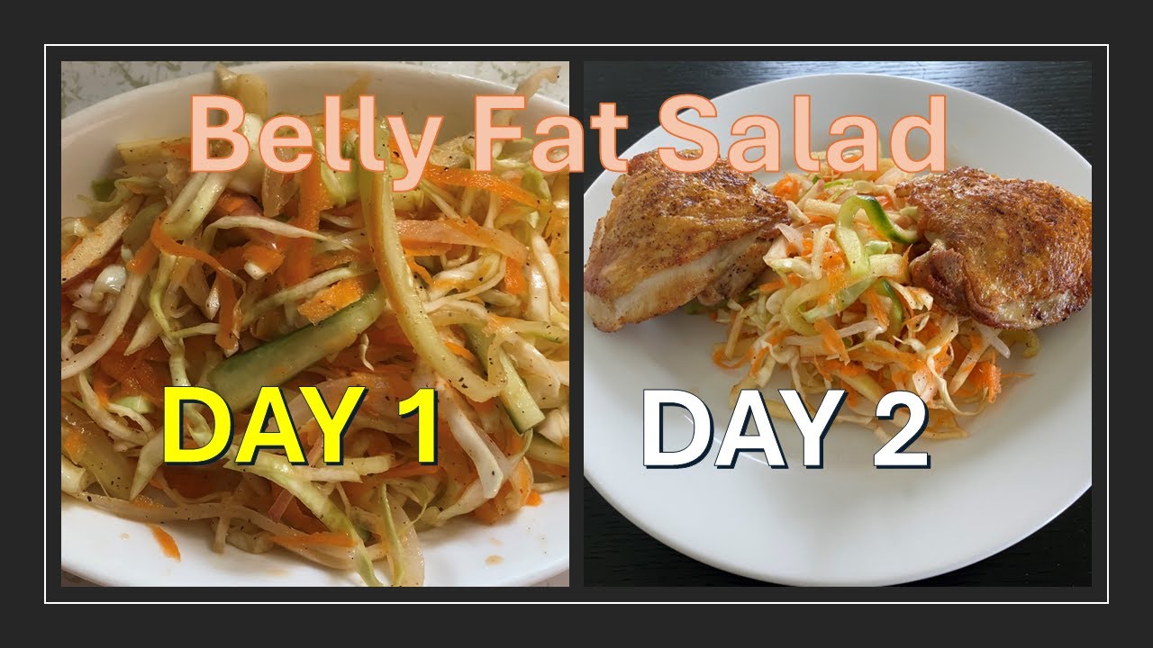 Belly Fat Salad for Two Days | Reduce Your Belly Fat - YouTube