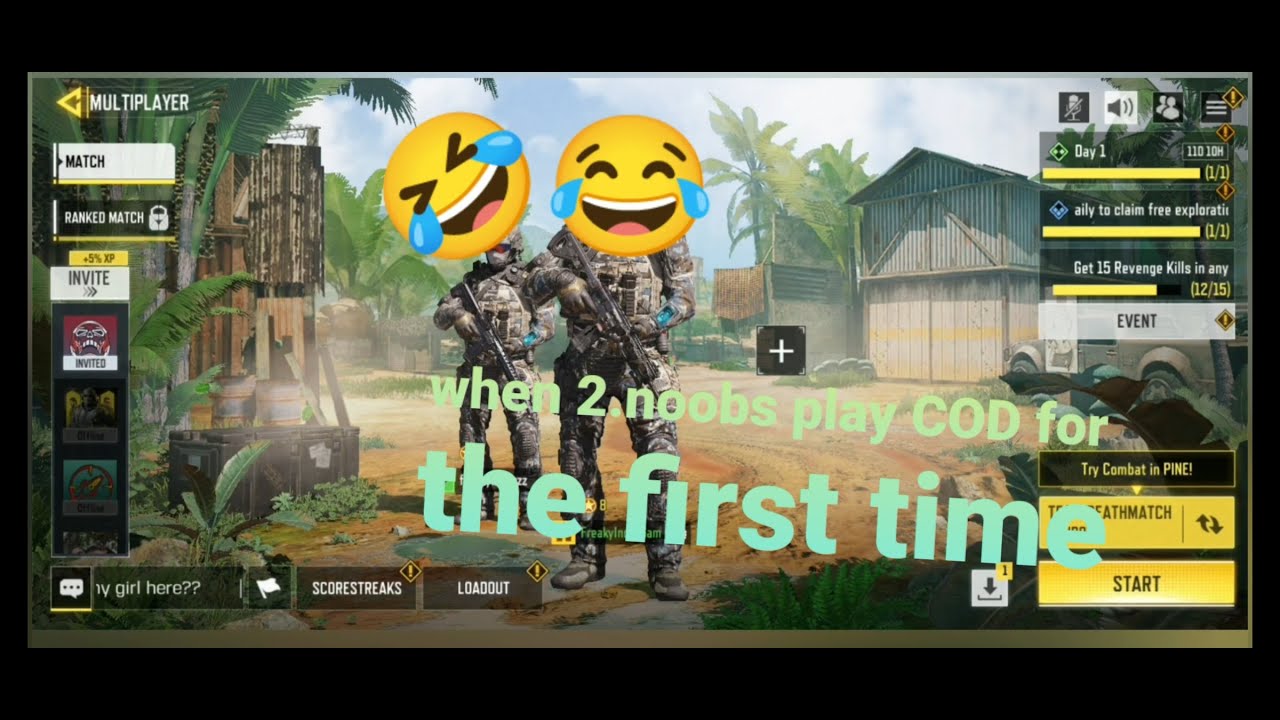 When 2 noobs play Call Of Duty for the first time. Ft the technogamer ...