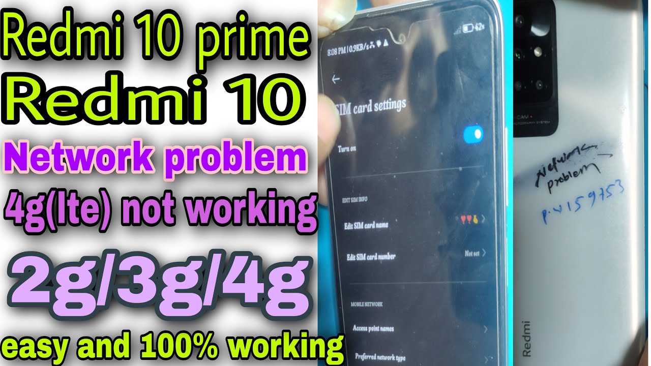 redmi 10 network problem || redmi 10 prime network problem || redmi 10 ...