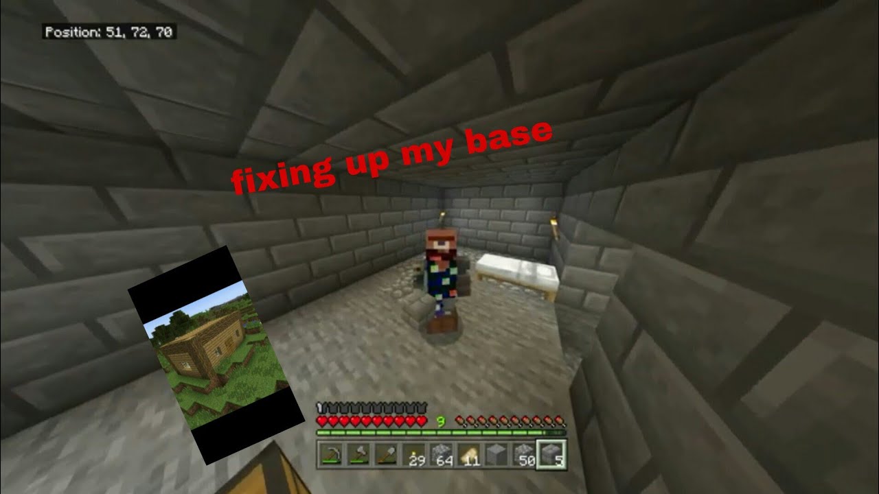 Minecraft survival ep. 2 (Making my base better) - YouTube