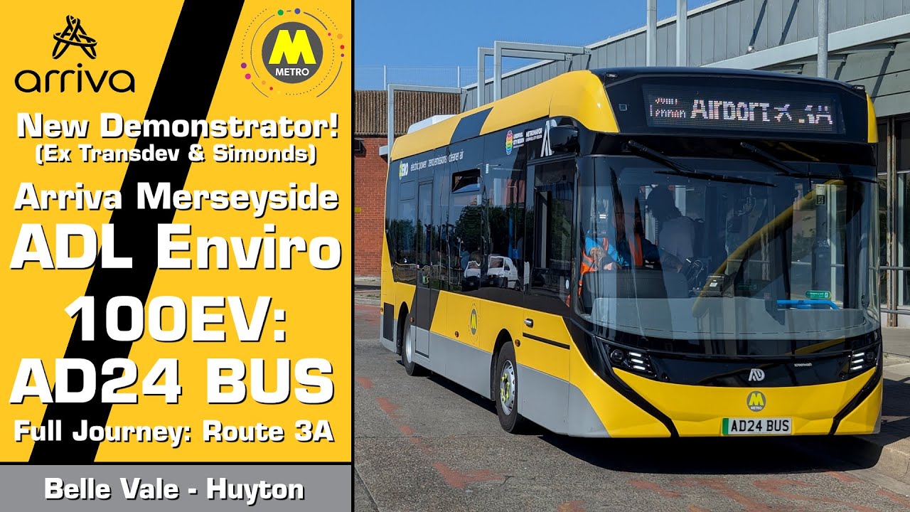 (New Demonstrator!) Arriva Merseyside ADL Enviro 100EV: AD24 BUS - YouTube
