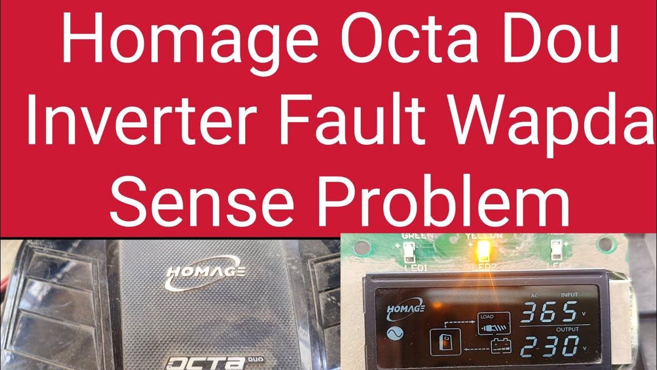 Homage octa duo inverter wapda sens problem || homage octa duo inverter ...