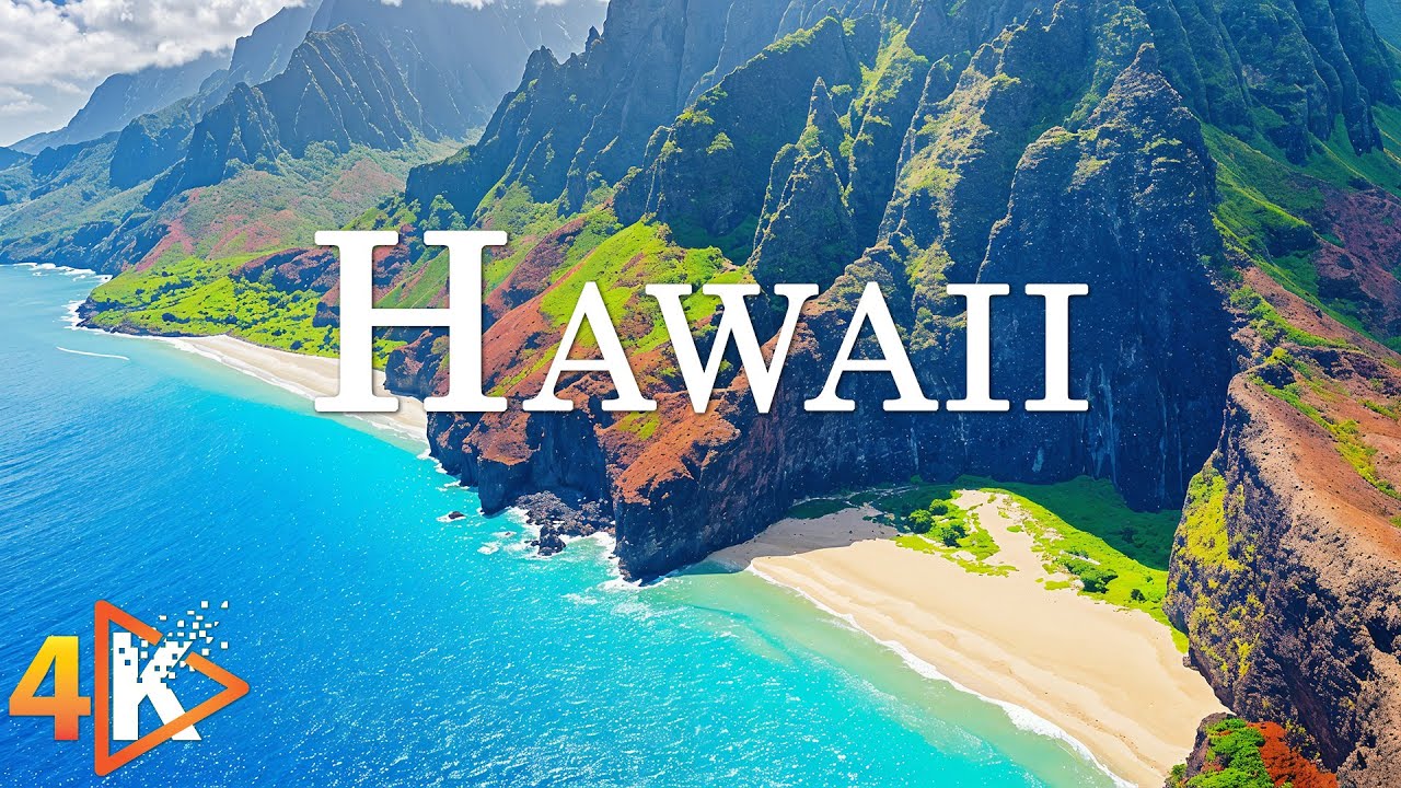 Hawaii 4K - Volcanic Shores and Lush Tropical Scenery with Relaxing ...