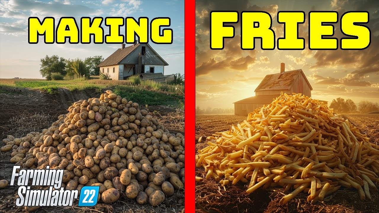 MAKING FRENCH FRIES! | Feeding the Next Gen RP | S3 Ep 5 | Farming ...
