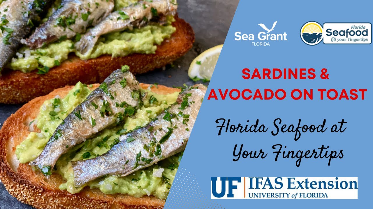 Sardines and Avocado on Toast with Sea Grant Florida - YouTube