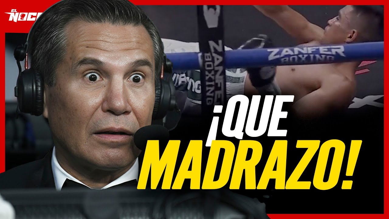 Asi REACCIONÓ JULIO CÉSAR CHAVEZ al NOCAUT de YAHIR FRANK contra - YouTube