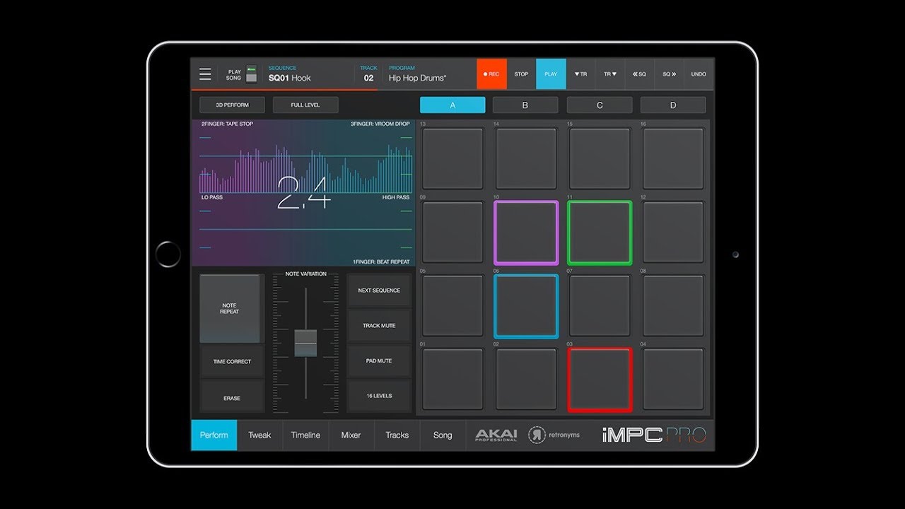 iMPC PRO 2 on iPad Pro 12.9 inch - YouTube