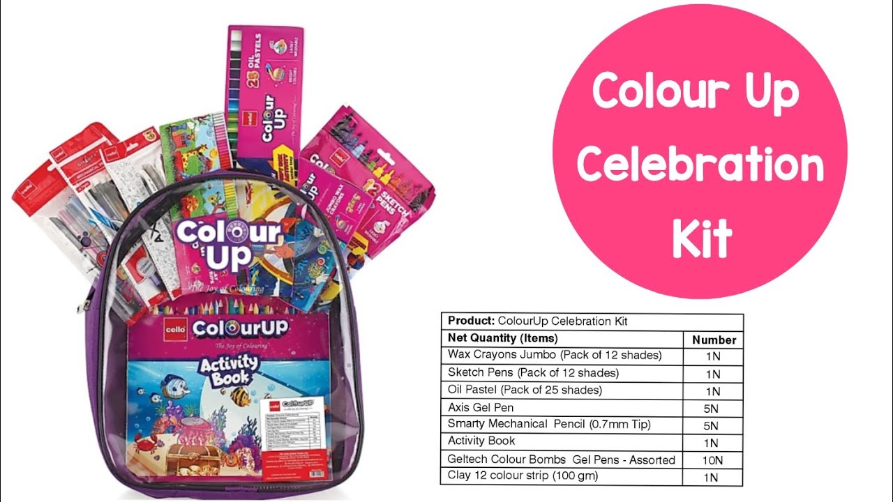 Cello ColourUp Celebration Kit and Hobby Bag @1joybox - YouTube