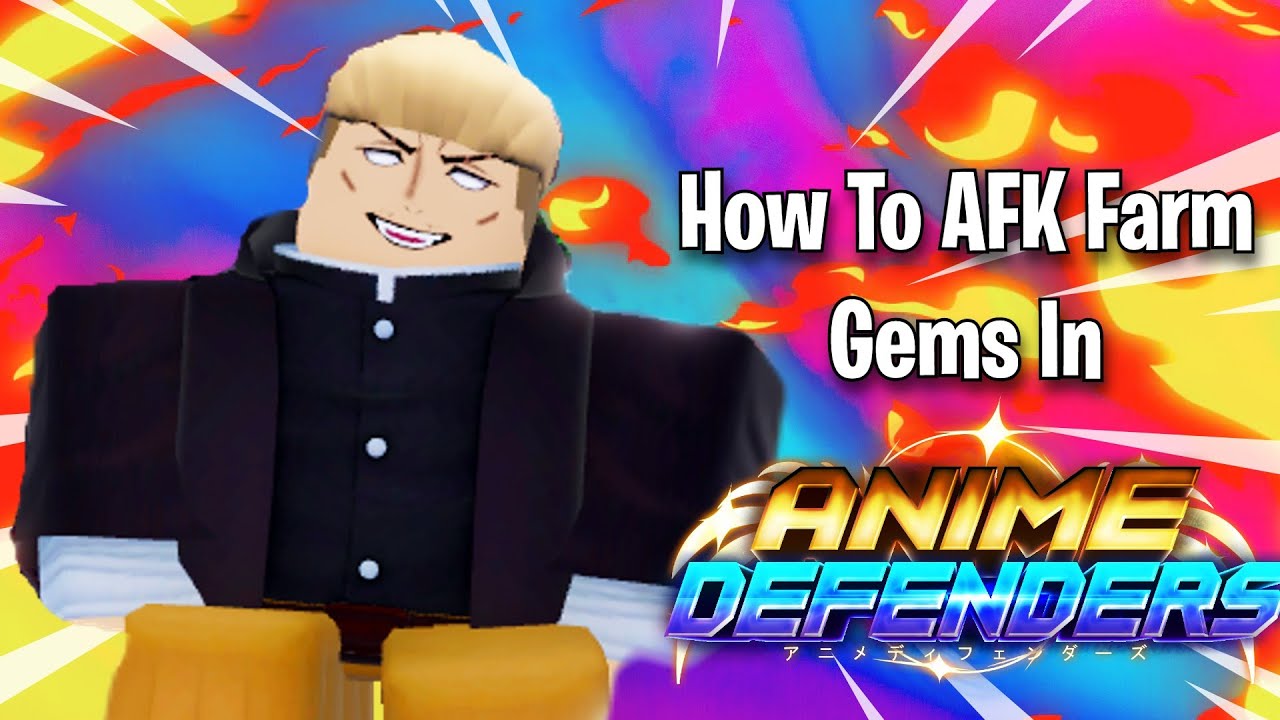 How To AFK Farm Gems In Anime Defenders - YouTube