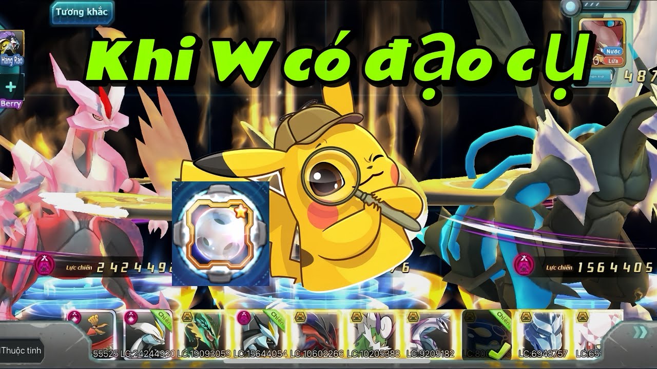 Poke Đại Chiến | Tiến Cấp Đạo Cụ 1 Sao Cho W Kyurem! - YouTube