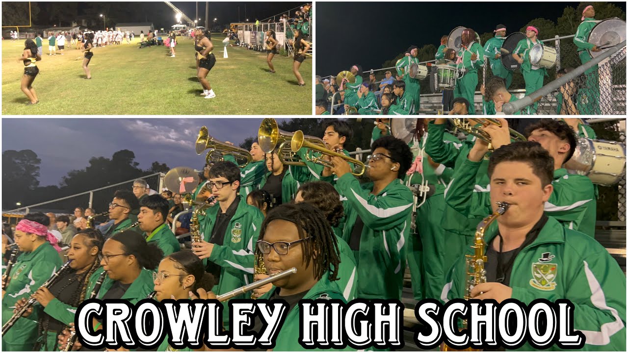 Crowley High "Gents" Marching Band 2024 • “Highlights” | Crowley vs ...