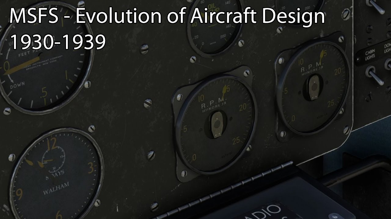MSFS - Evolution of Aircraft Design Part 4: 1930-1939 - YouTube