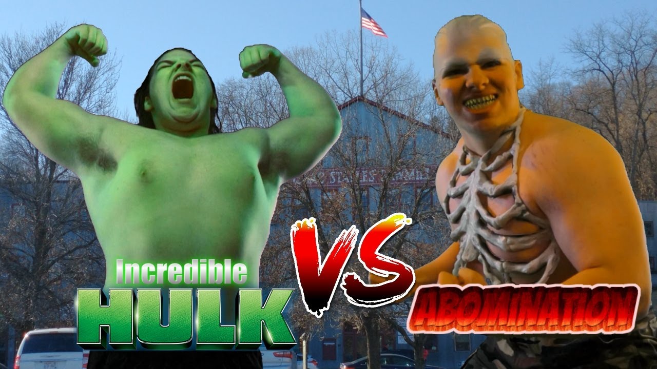 Incredible Hulk VS Abomination In Real Life! - YouTube