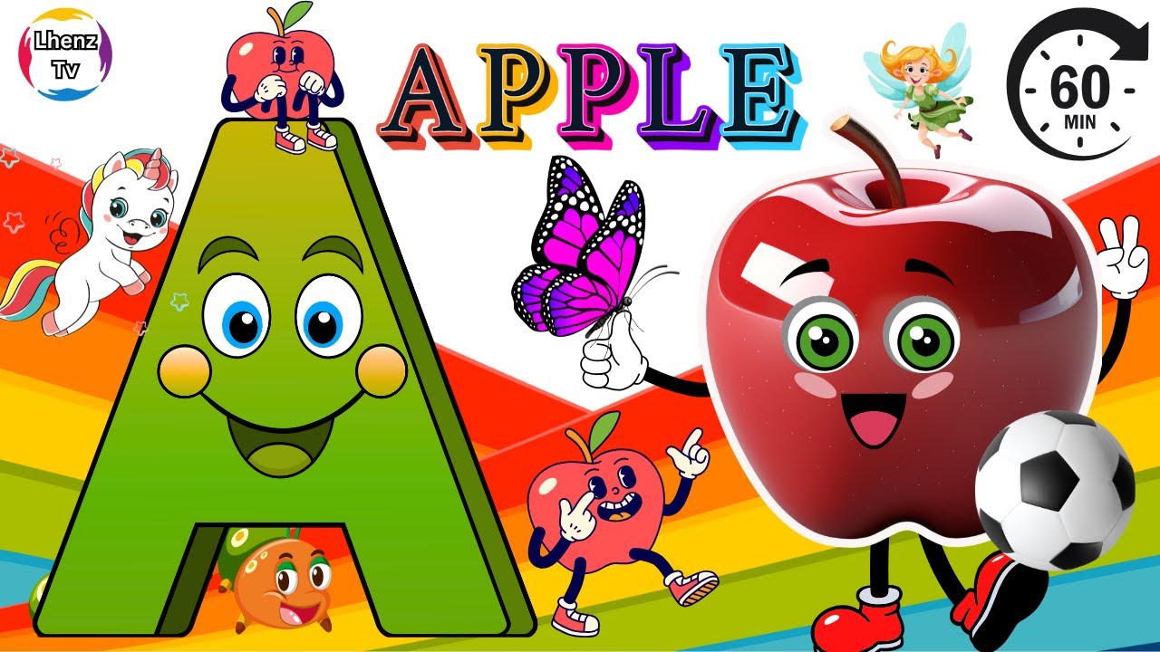 A is Apple🍎, B is Ball⚽| Explore the ABC Phonics Song | Best ABC Song ...