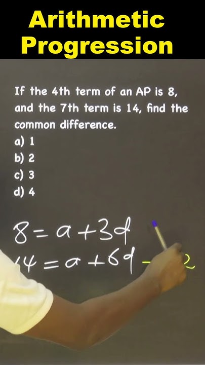 Arithmetic Progression | AP Question and Answer | AP Multiple Question - YouTube