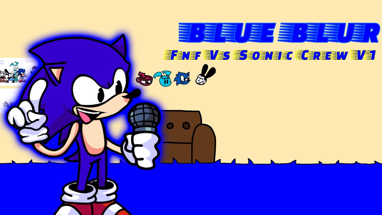Blue Blur Preview Song (FNF Vs Sonic Crew V1) - YouTube