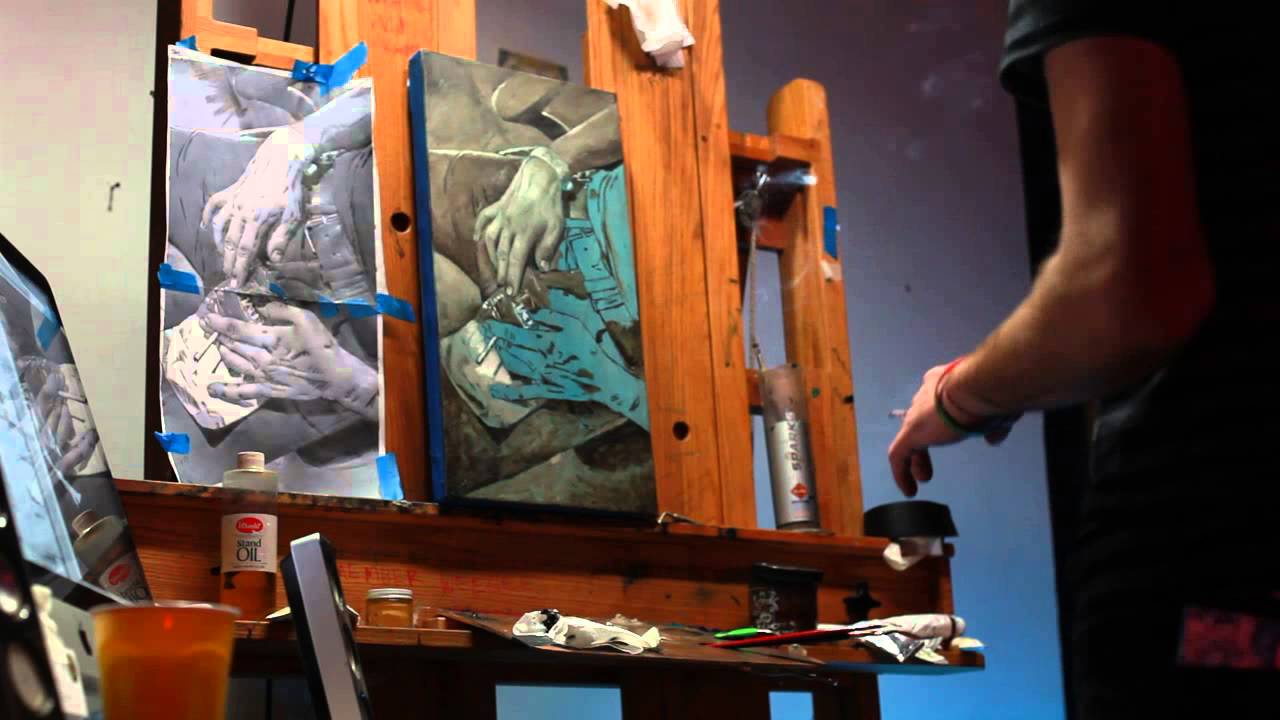 Ryan Shultz painting, October 2012 - YouTube