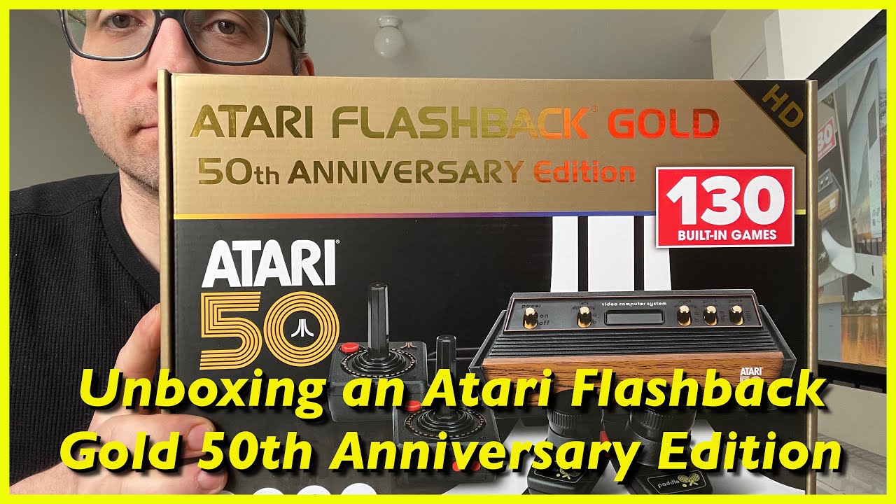 Unboxing the Atari Flashback 50th Anniversary Edition | Gold Console ...