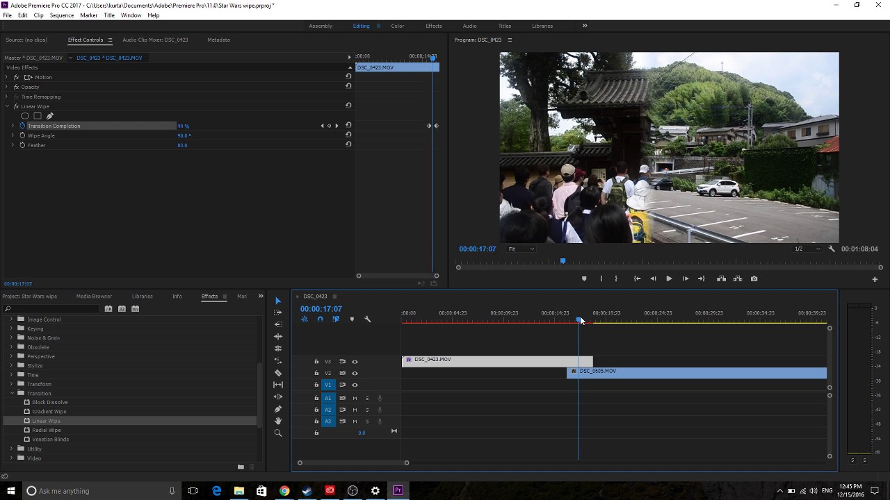 How to Create the Star Wars Transition Effect (Feathered Wipe) in Adobe ...