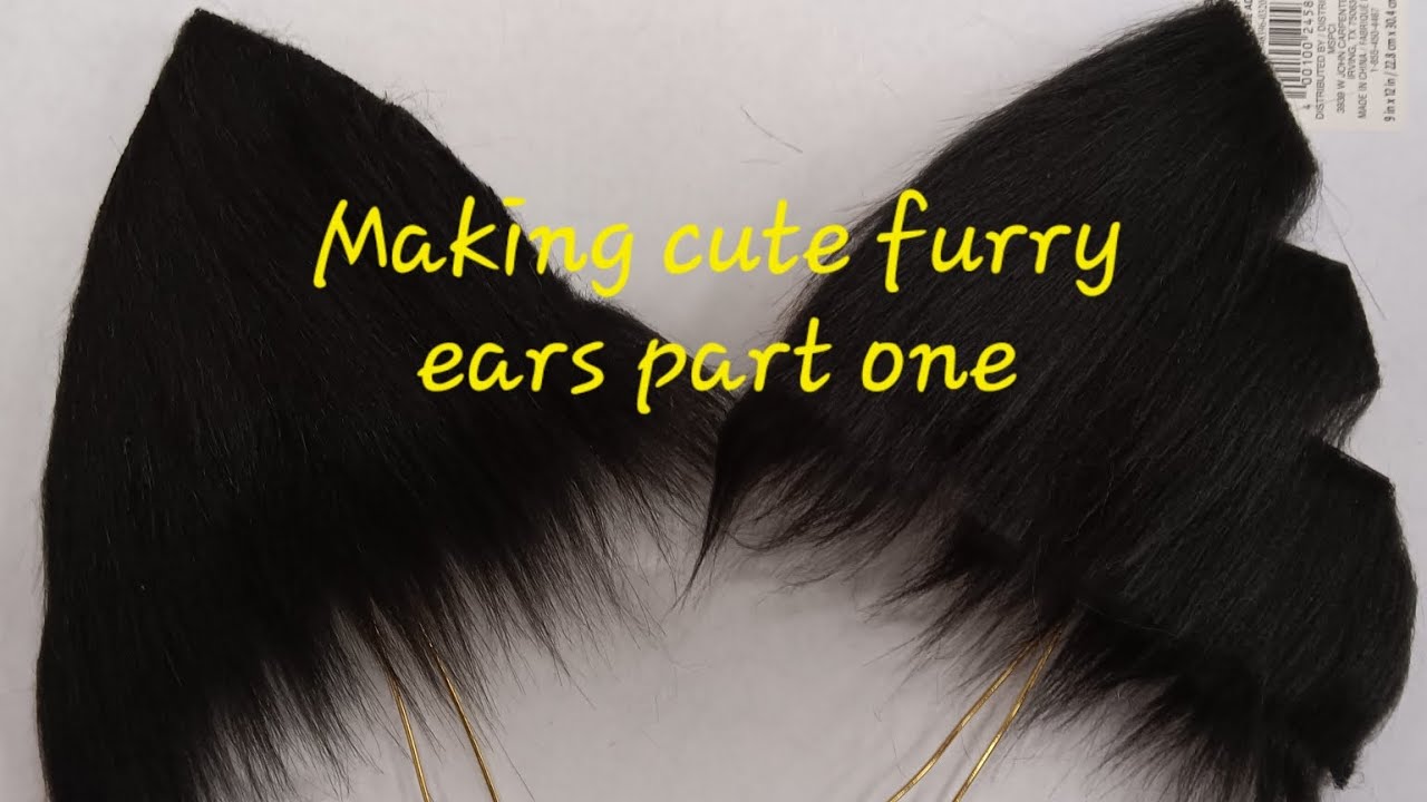 Making cute furry ears. No sewing an can be attached to anything - YouTube