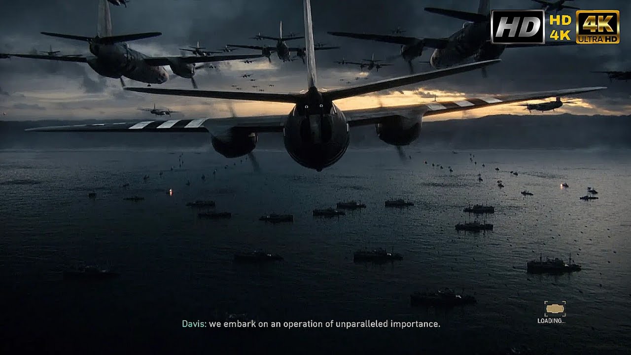 WW2 STORY | D-DAY | CALL OF DUTY WORLD WAR 2 | (4K-UHD) No Commentary ...