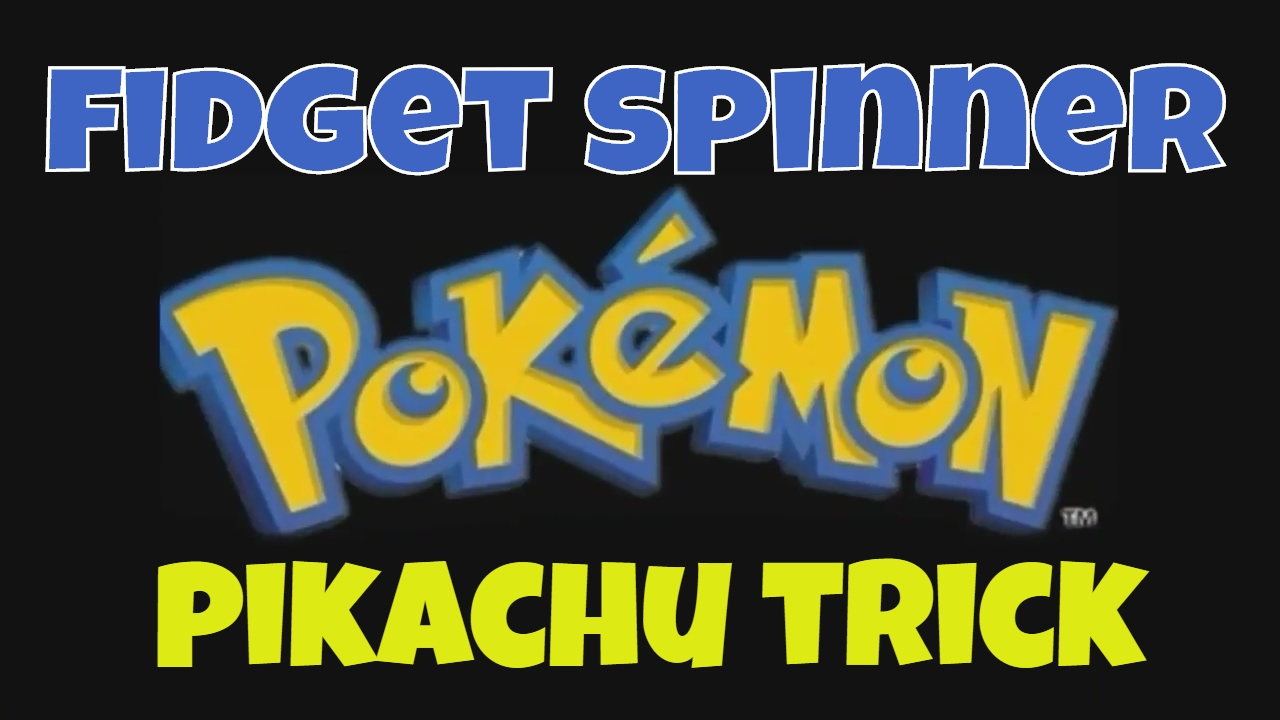 Pokemon fidget spinner, pikachu trick spinning - YouTube