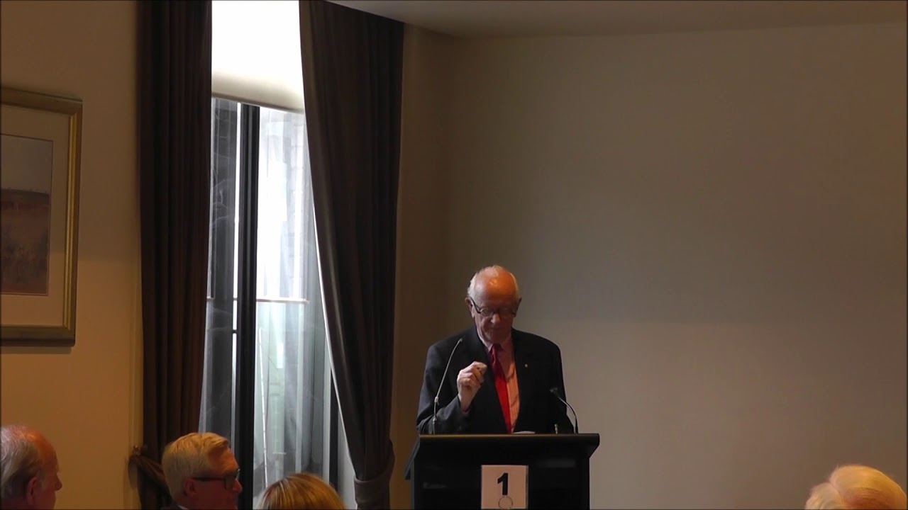 Dr Ted Crawford AM October Luncheon 2018 - YouTube