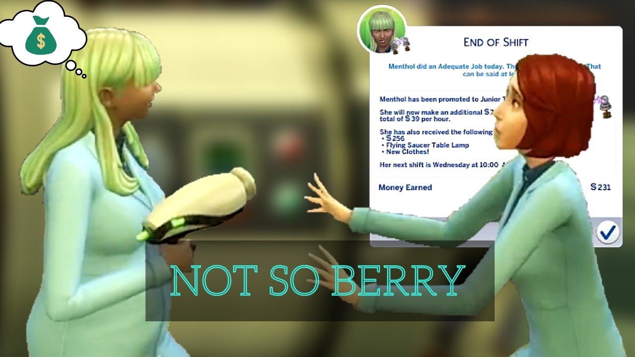 My Sim Ray Got Me Promoted | The Sims 4 Not So Berry | Menthol Bliss ...