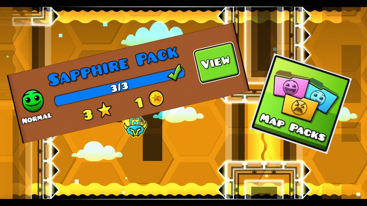 Sapphire Pack complete | Geometry Dash - YouTube