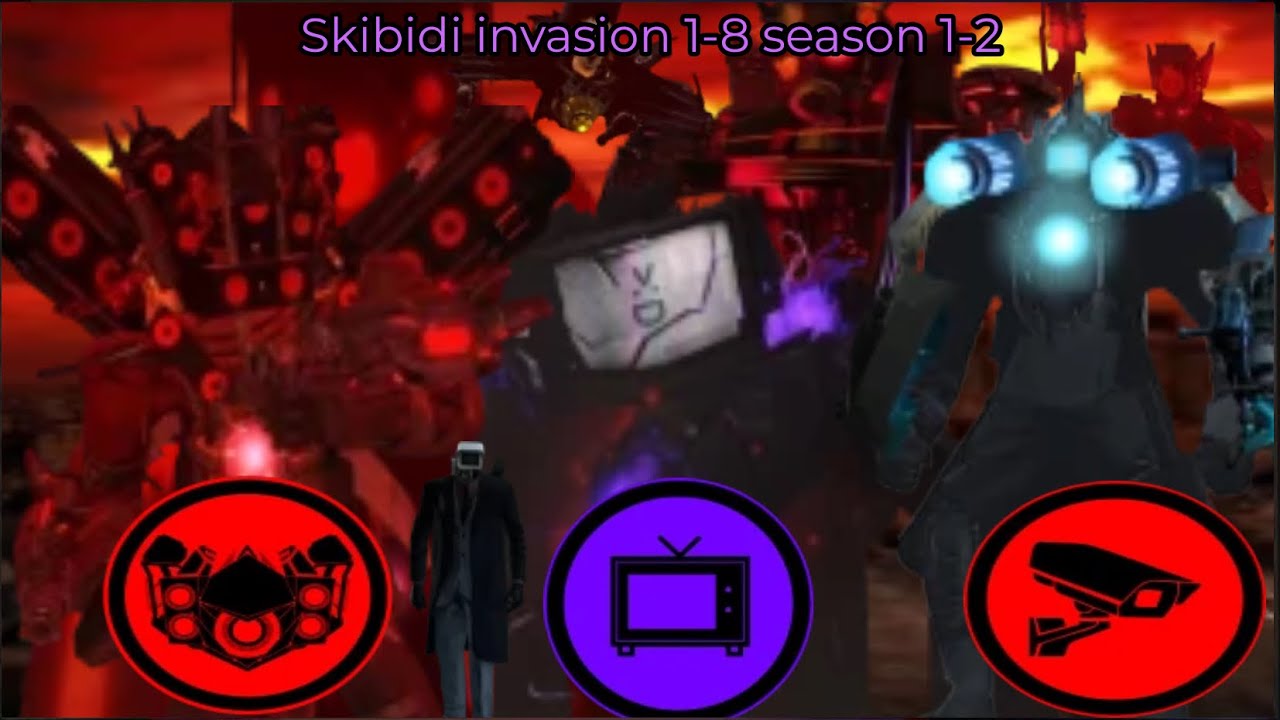 skibidi invasion 1-8 - YouTube