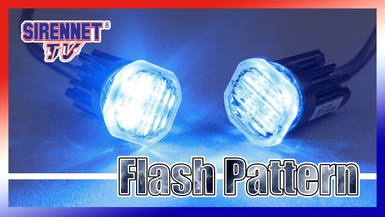 Flash Pattern: Code 3 4-Pack LED Hide-A-Blast Lights - YouTube