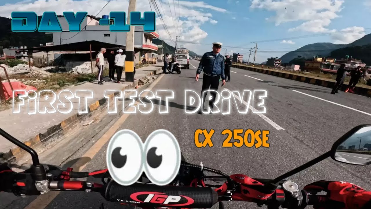 my first test drive with cx 250se-day 14 - YouTube