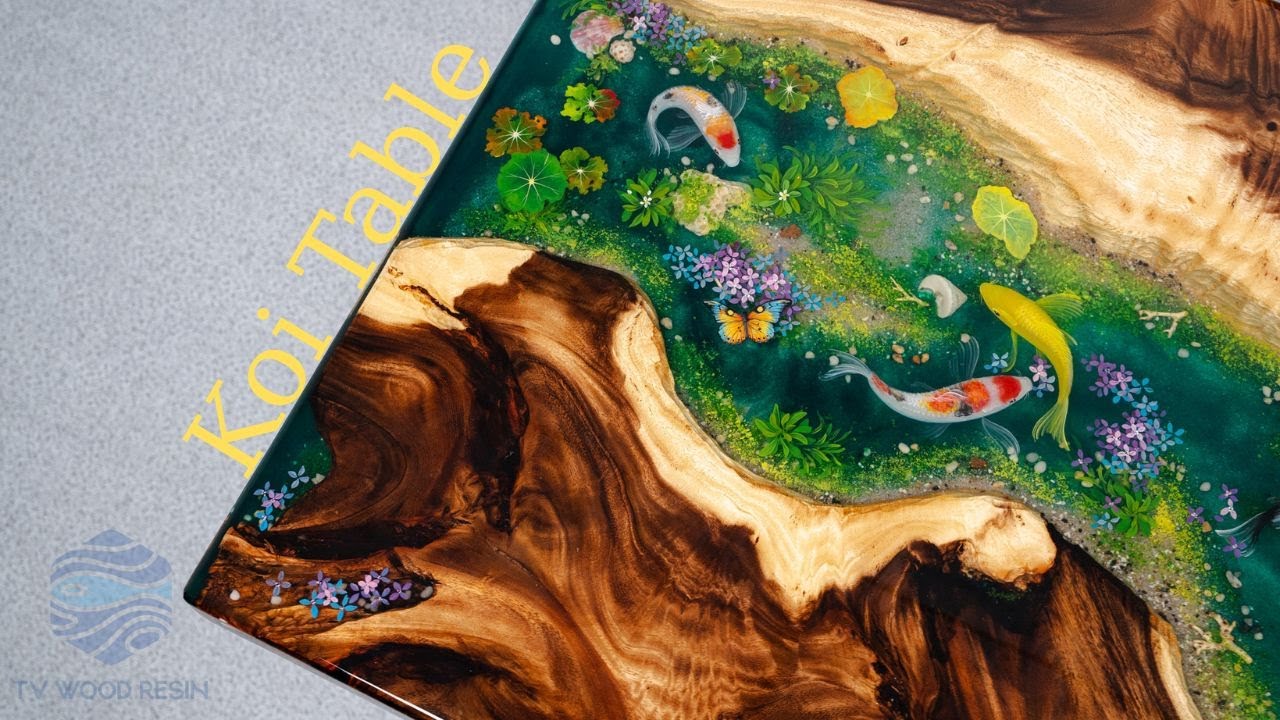Crafting a Large Koi Fish Epoxy Table – 183 x 76.5 cm of Pure Art | by ...