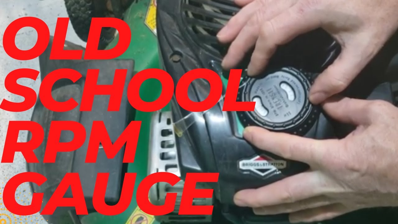 How to Check RPM on Small Engines the Old School Way - YouTube