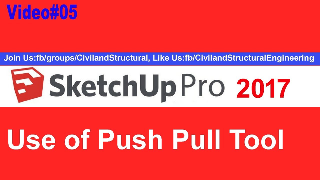 Use of Push Pull Tool in Sketchup V #05 - YouTube
