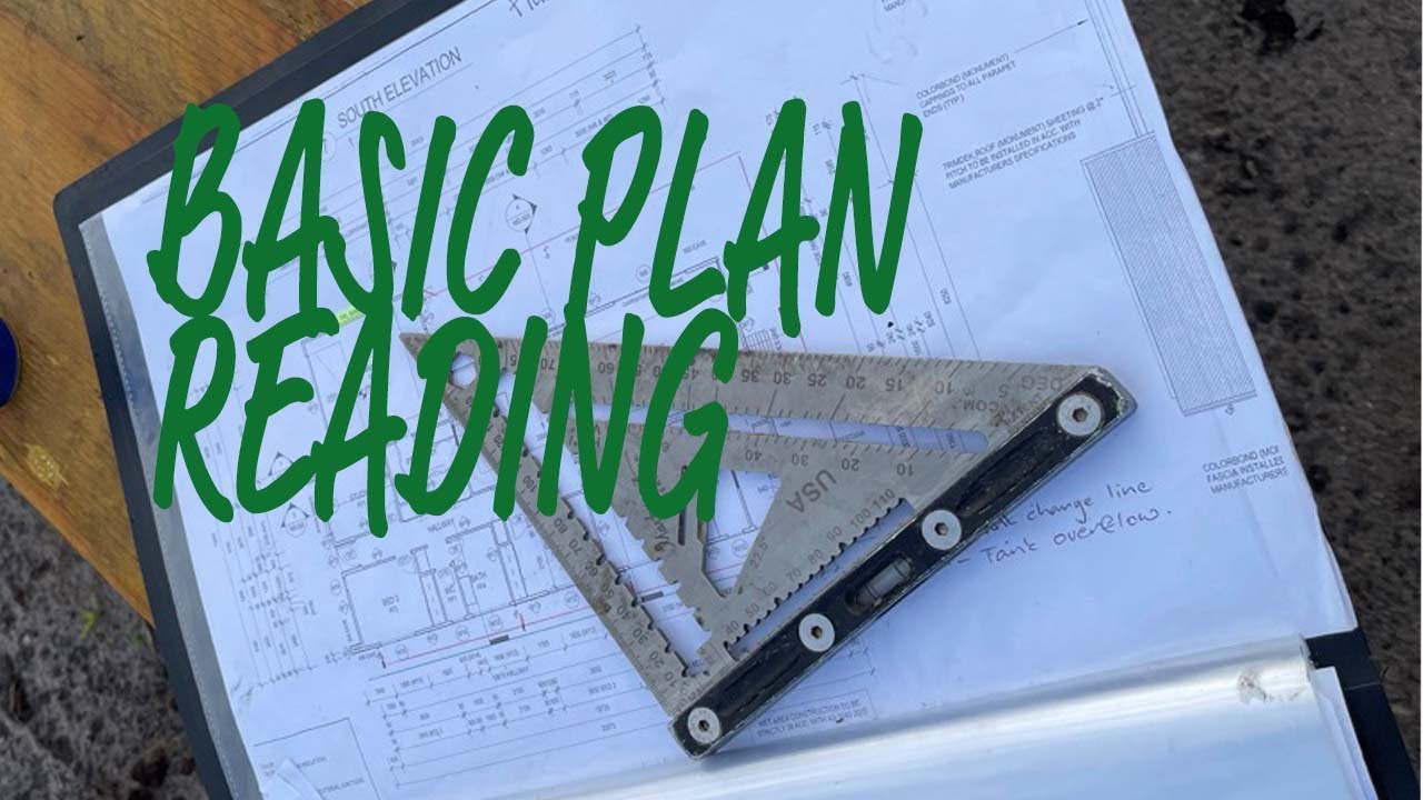 How To Read Construction Floor Plans//Setting Out A House - YouTube